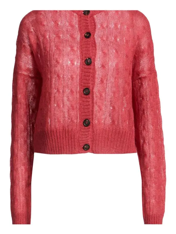 Brunello Cucinelli Lightweight Knit Cardigan - Red