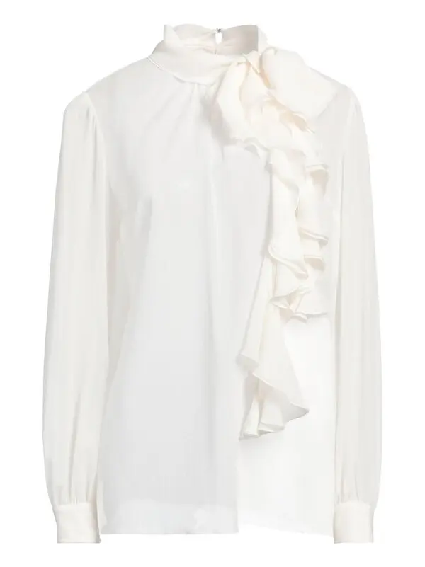 Dolce & Gabbana Long-sleeve Ruffled Top - White
