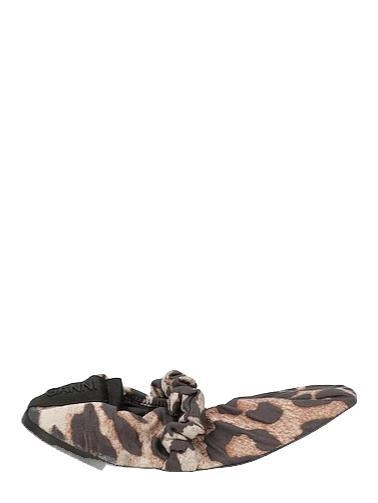 GANNI Leopard-print Ballet Flats - Black