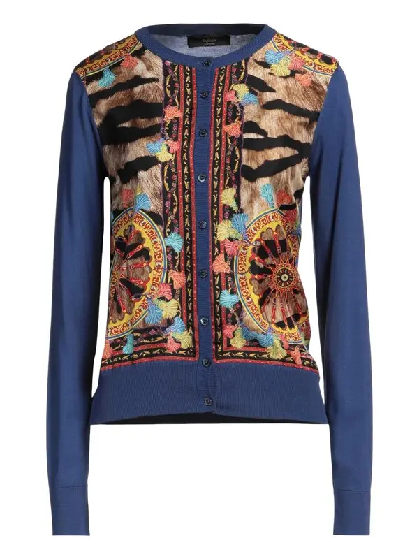 Dolce & Gabbana Embellished Knit Cardigan - Blue