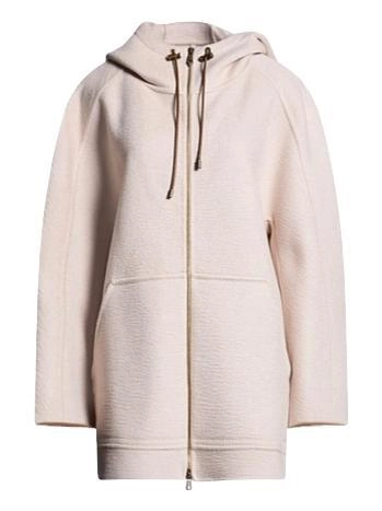 Max Mara Flannel Hooded Zip Jacket - Pink