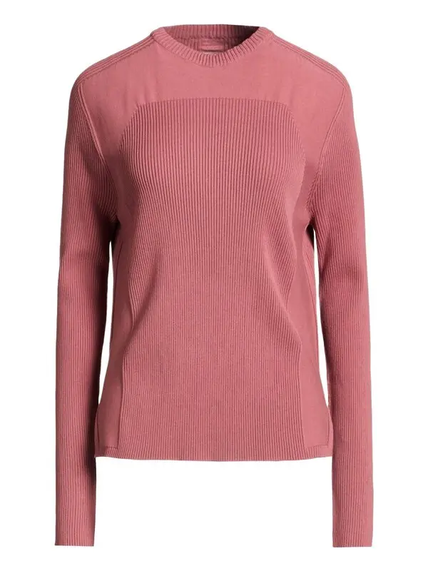 Rick Owens Ribbed-knit Crewneck Jumper - Pink