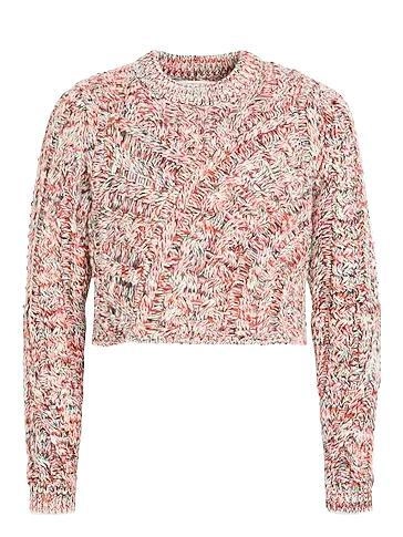 Isabel Marant Étoile Mélange Crewneck Long-sleeve Knit Top - Pink