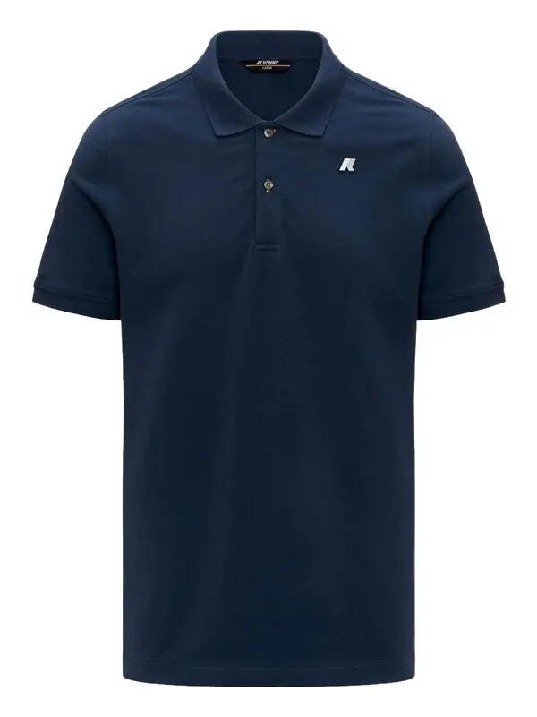 K-WAY Logo Short-sleeve Polo Shirt - Black