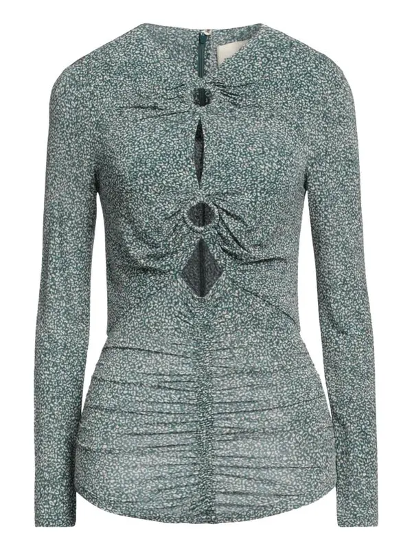 Isabel Marant Étoile Printed Long Sleeve Top - Gray