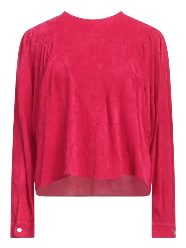 Isabel Marant Étoile Plain Color Corduroy Top - Red