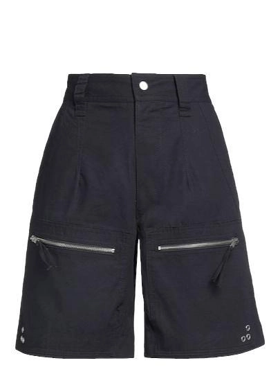 Isabel Marant Étoile Bermuda Shorts With Zipper Details - Black