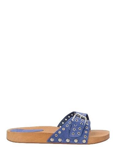 Isabel Marant Étoile Suede Slide Sandals With Buckle Detailing - Multicolor