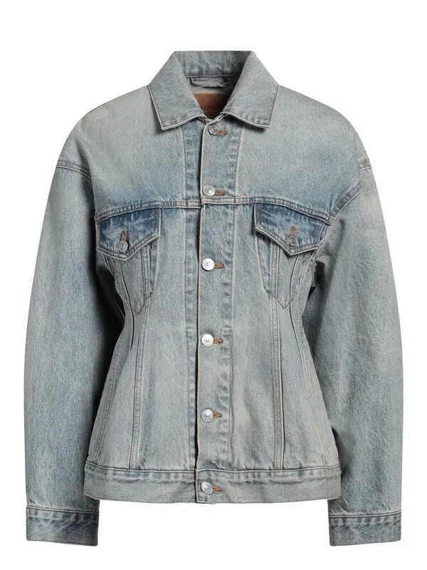 Balenciaga Denim Trucker Jacket - Gray