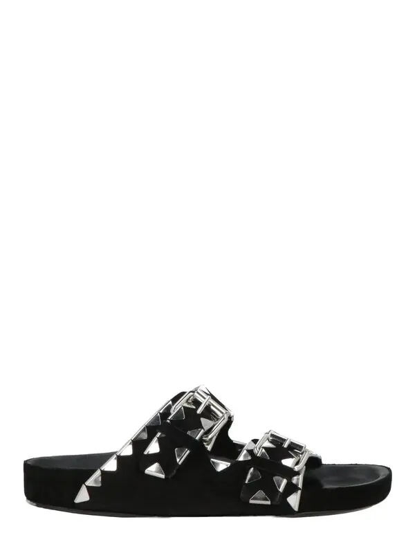 Isabel Marant Étoile Spliced Leather Embellished Sandals - Black