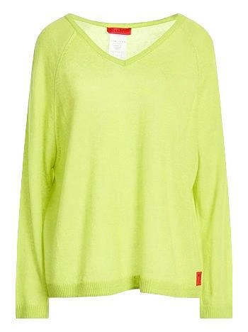 MAXCO. Max&co. V-neck Long Sleeve Knit Sweater - Yellow