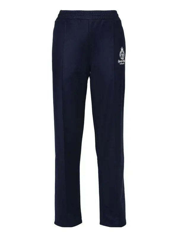 SPORTY  RICH Sporty & Rich Crown Track Pants - Black