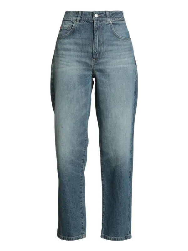 MAXCO. Max&co. Tapered Jeans With Zippered Pockets - Blue