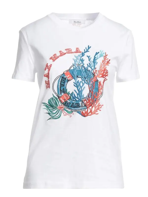 Max Mara Minimalist Solid T-shirt - White