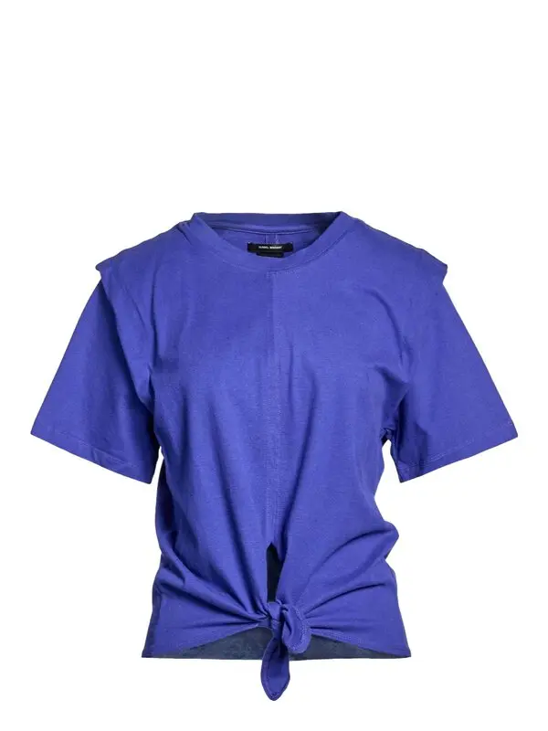 Isabel Marant Étoile Solid Color Short Sleeve T-shirt - Blue