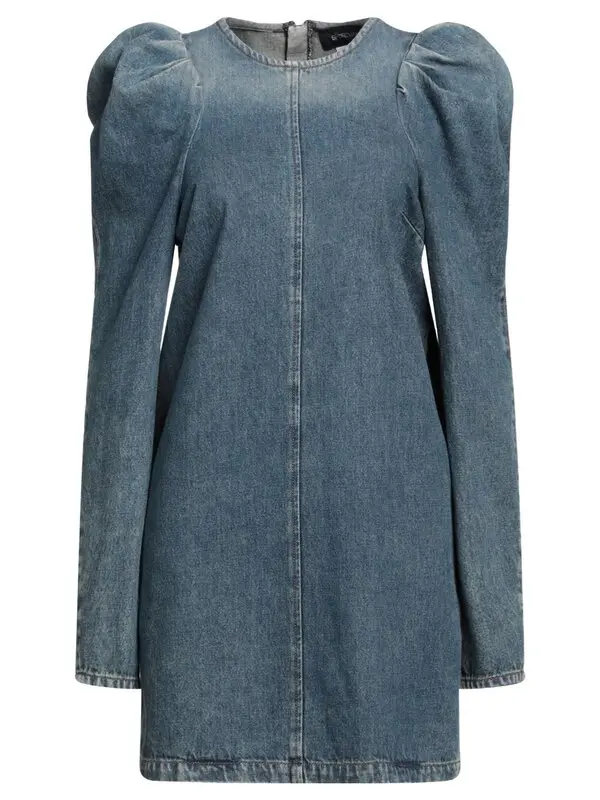 Sportmax Long Sleeve Denim Dress - Blue
