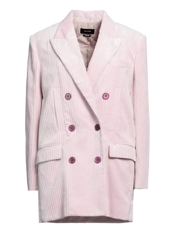 Isabel Marant Étoile Corduroy Double-breasted Blazer - Pink