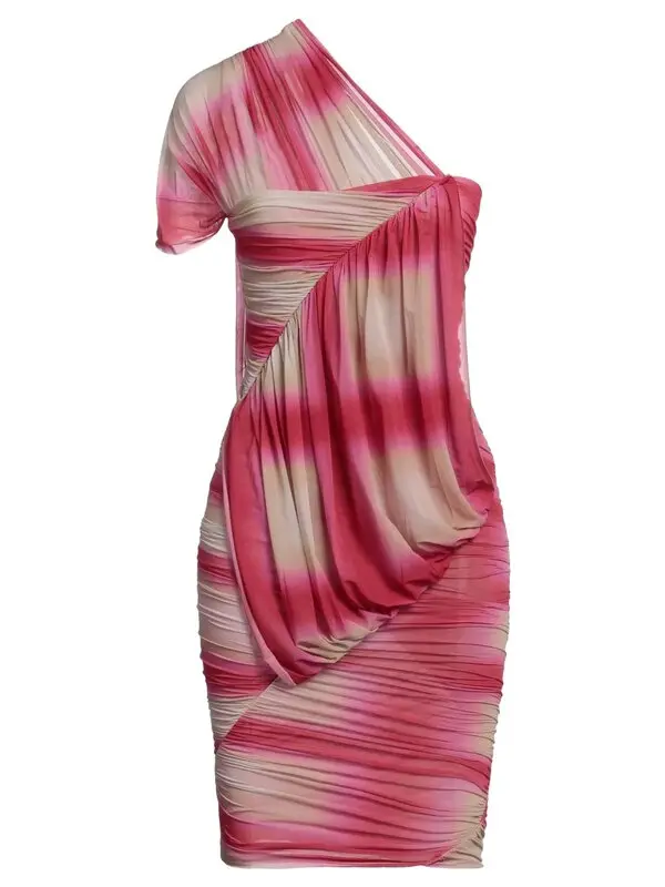 Rick Owens One-shoulder Draped Dress - Red