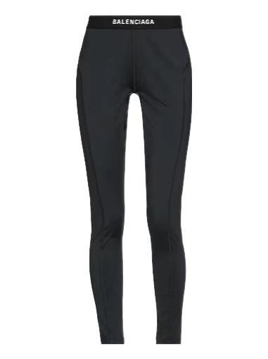 Balenciaga Stretch Jersey Pants - Black