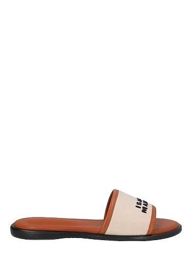 Isabel Marant Étoile Two-tone Canvas Slides - Brown