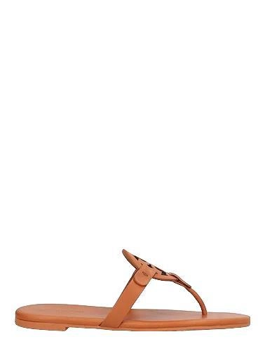 Tory Burch Genuine Leather Flip-flops - Orange