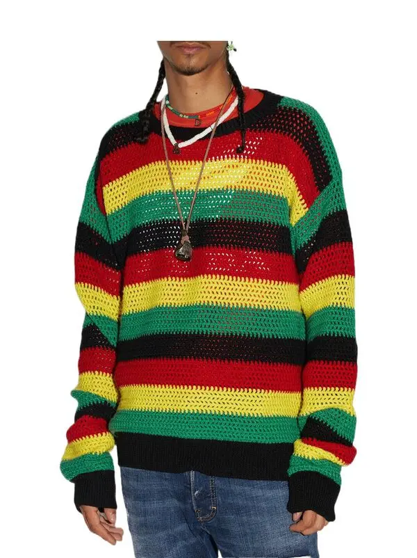 Dsquared2 Open-knitted Striped Jumper - Multicolor