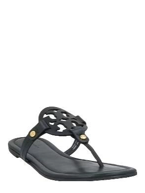 Tory Burch Patent Leather Flip-flop Sandals - Black