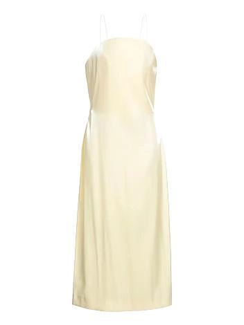 Jacquemus Sleeveless Satin Bodycon Dress - Nude