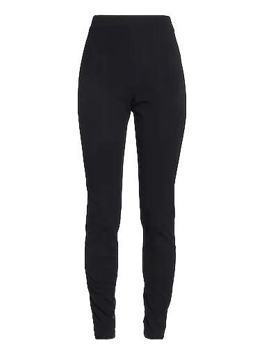 Max Mara Solid Color Stretch Leggings - Black