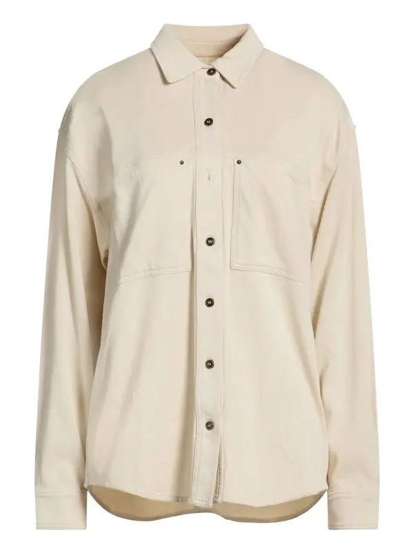 Isabel Marant Étoile Solid Plain Long Sleeve Shirt - Nude