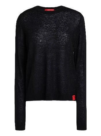 MAXCO. Max&co. Lightweight Knit Sweater With Crewneck And Long Sleeves - Black