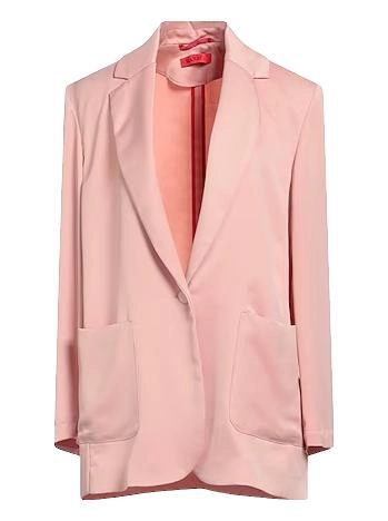 MAXCO. Max&co. Satin Single-breasted Blazer - Pink