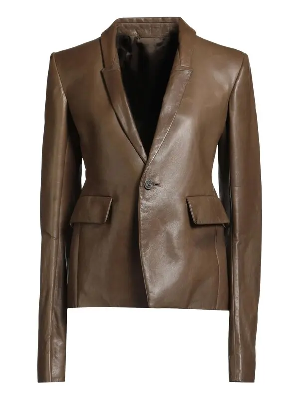 Rick Owens Single-breasted Blazer - Green