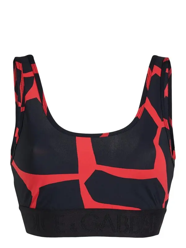 Dolce & Gabbana Two-tone Sports Vest - Black