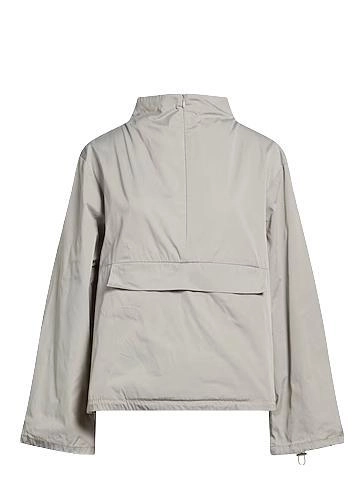 MAXCO. Solid Color Trench Coat - Gray