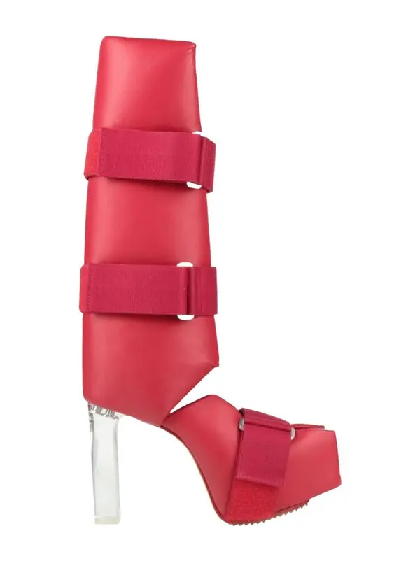 Rick Owens Stiletto Boots - Red