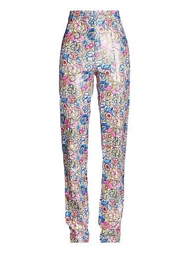 Isabel Marant Étoile Straight-leg Floral Print Leather Trousers - Multicolor