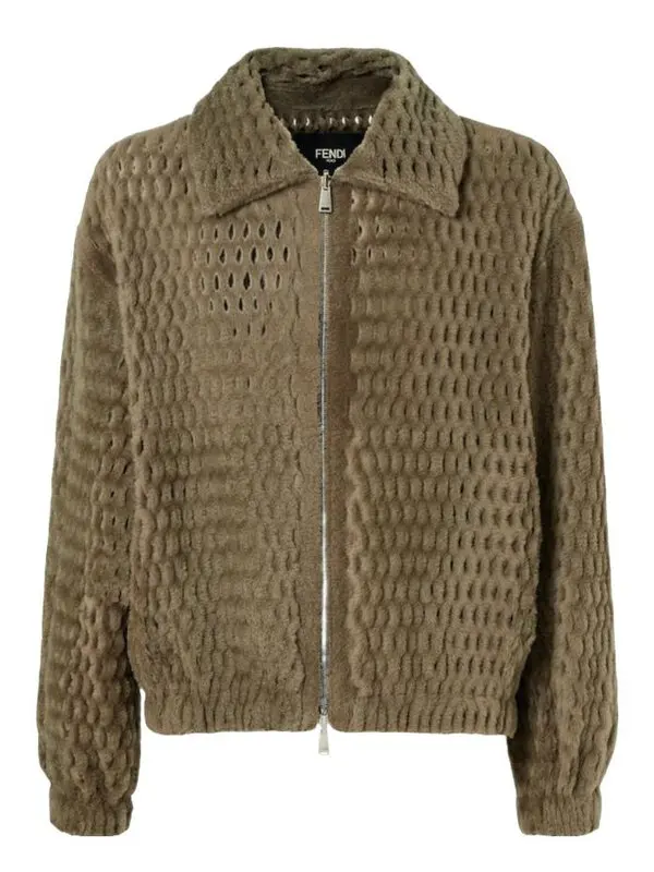 Fendi Reversible Shearling Blouson - Brown
