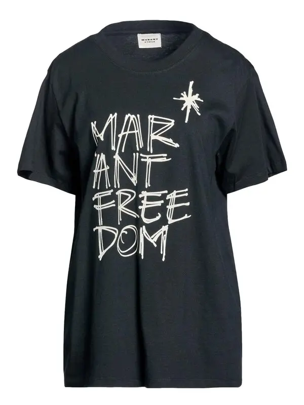 Isabel Marant Étoile Printed T-shirt - Black