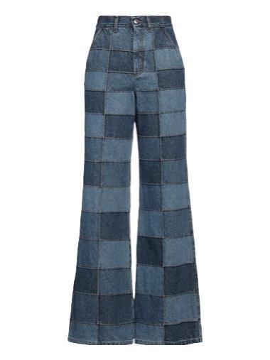 Chloé Wide-leg Patchwork Jeans - Blue