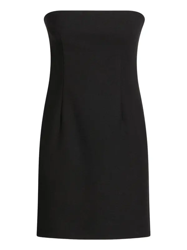 Sportmax Strapless Dress With Zip Closure - Black