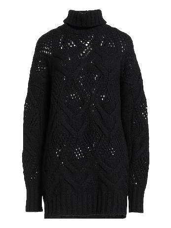 Sportmax Turtleneck Heavy Knit Sweater - Black