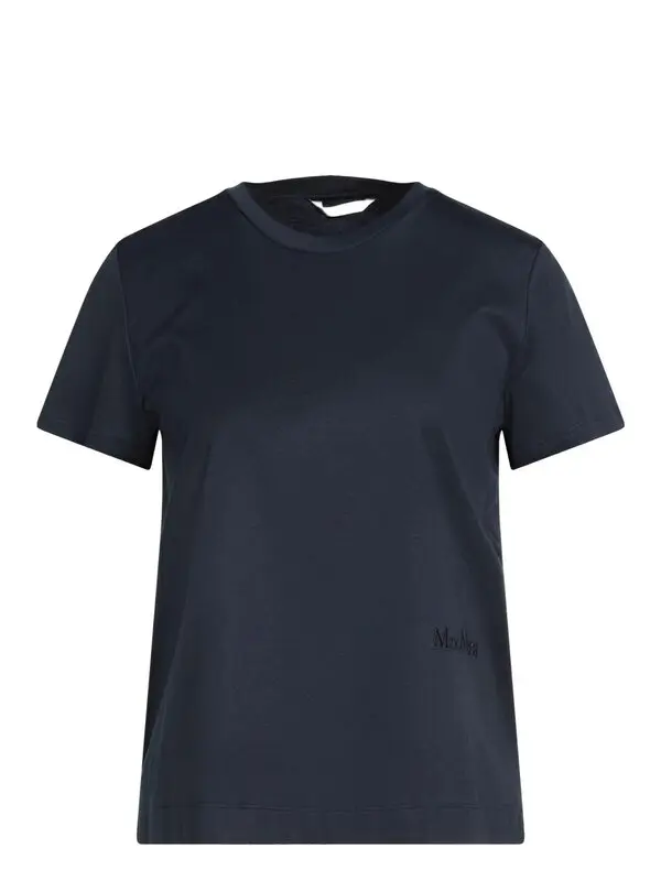 Max Mara Solid Short Sleeve T-shirt - Black