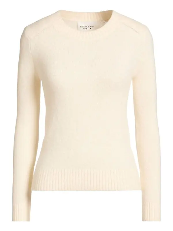 Isabel Marant Étoile Minimal Solid Long-sleeve Knit Top - White