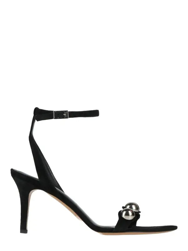 Isabel Marant Étoile Suede Embellished Stiletto Sandals - Black