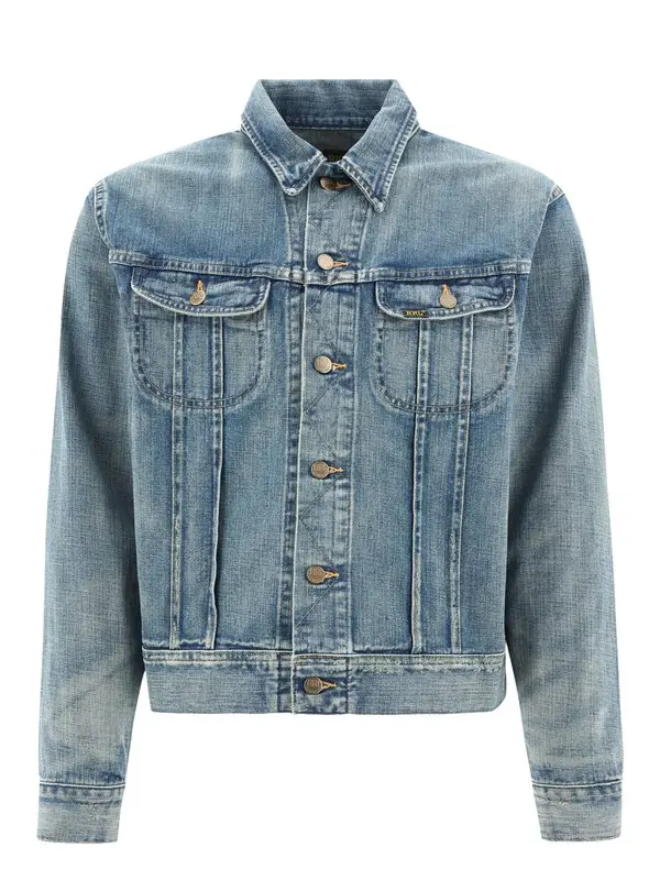 Ralph Lauren Long-sleeved Denim Jacket - Gray