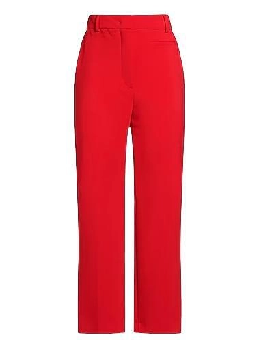 Sportmax Straight-leg Wool Trousers With Crystal Embellishments - Red