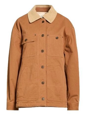 Isabel Marant Étoile Gabardine Jacket With Corduroy Trims - Brown