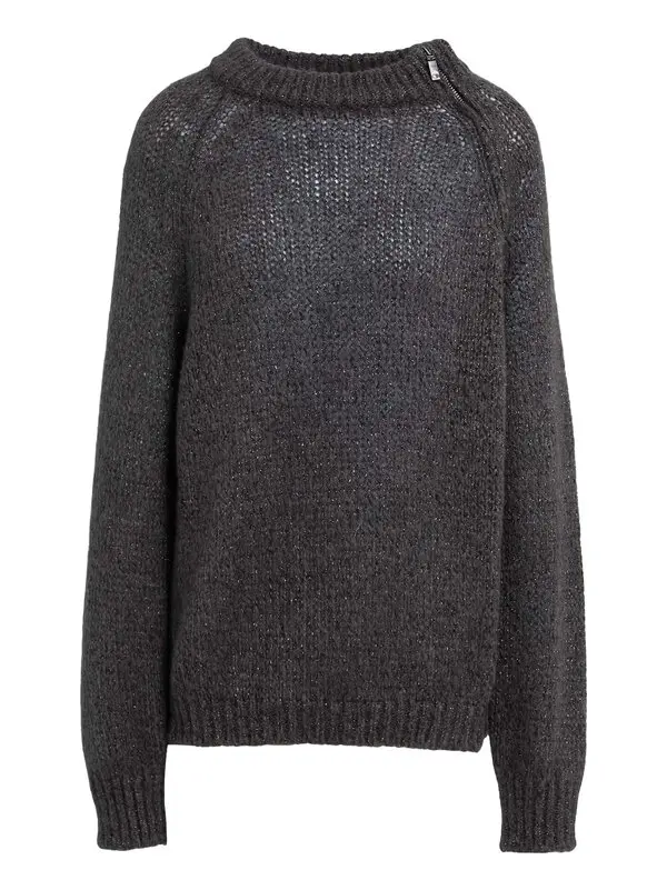 MAXCO. Max&co. Metallic Knitted Jumper - Black