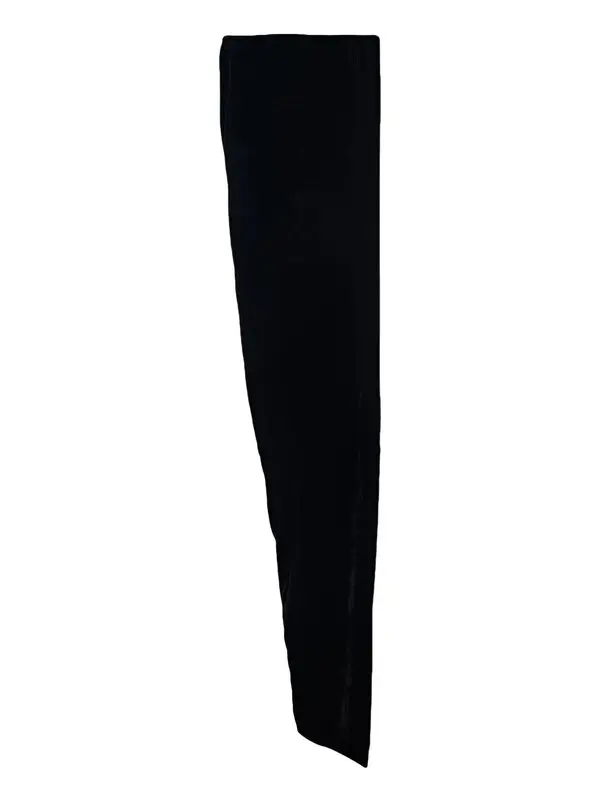 Rick Owens Velvet Asymmetrical Skirt - Black